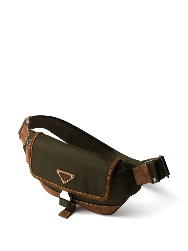 Prada Re-nylon And Suede Belt Bag