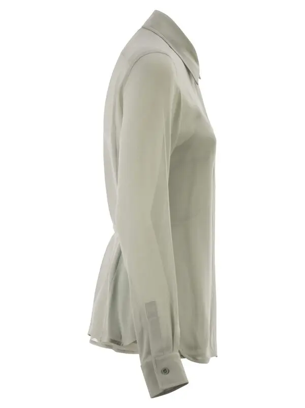 Max Mara Silk Chiffon Shirt With Matching Top