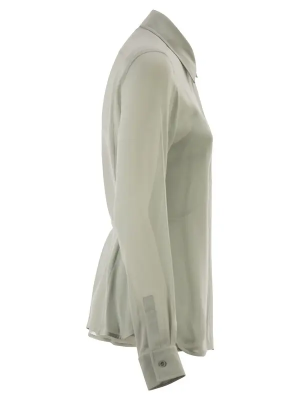 Max Mara Silk Chiffon Shirt With Matching Top