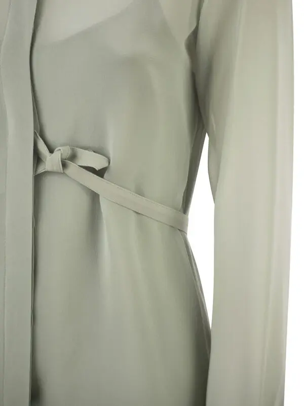 Max Mara Silk Chiffon Shirt With Matching Top