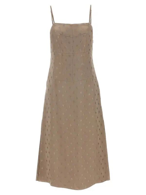 Fendi Satin Midi Dress
