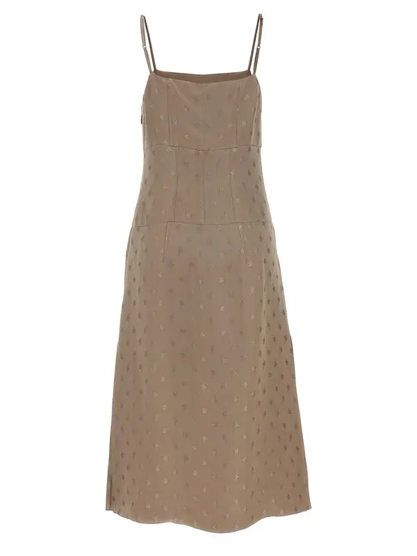 Fendi Satin Midi Dress