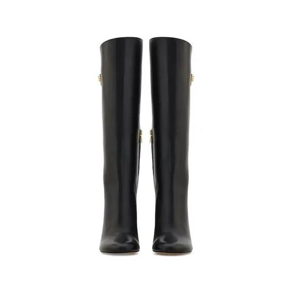 FERRAGAMO Leather Shaft-style Boots - Black