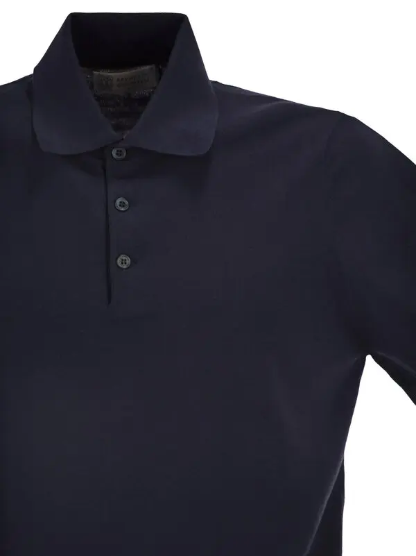Brunello Cucinelli Lightweight Cotton Knit Polo Shirt