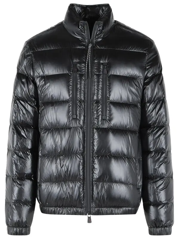 Moncler Foldable Short 'orres' Polyamide Down Jacket - Black