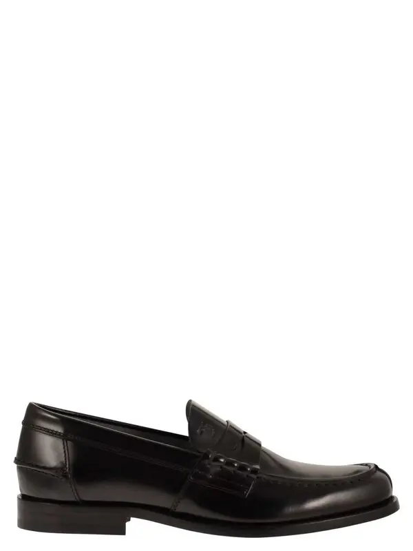 TOD'S Leather Loafers - Black
