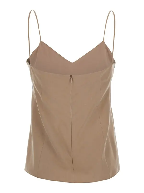 Max Mara Umbria Silk Tank Top - Cream