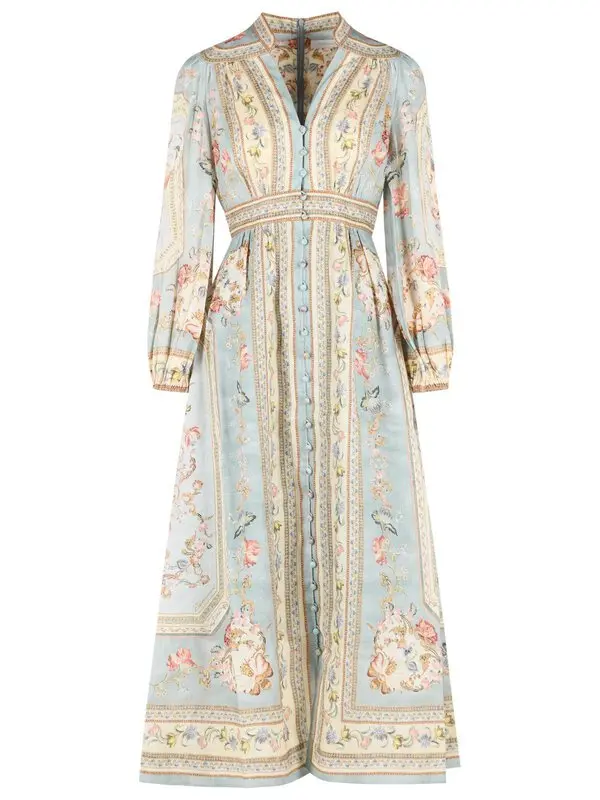 Zimmermann Roselight' Light Linen Midi Dress