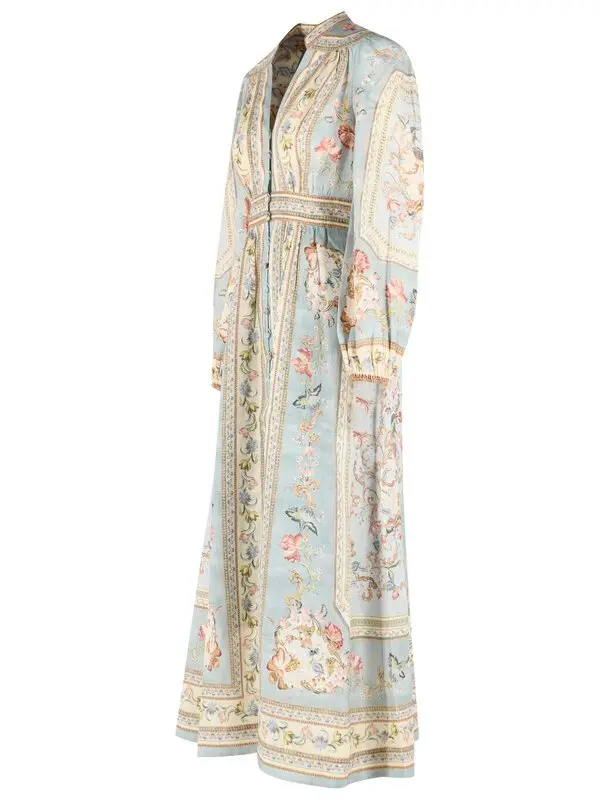 Zimmermann Roselight' Light Linen Midi Dress