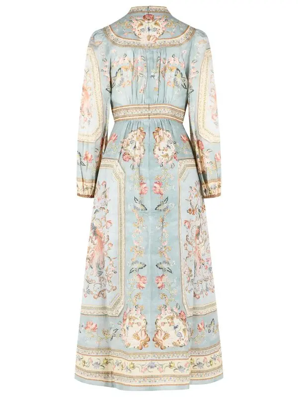 Zimmermann Roselight' Light Linen Midi Dress