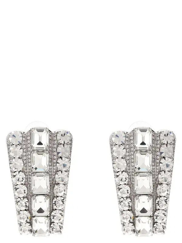 SELF-PORTRAIT Multi Crystal' Earrings