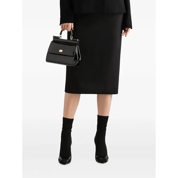 Dolce & Gabbana Wool Crêpe Pencil Skirt