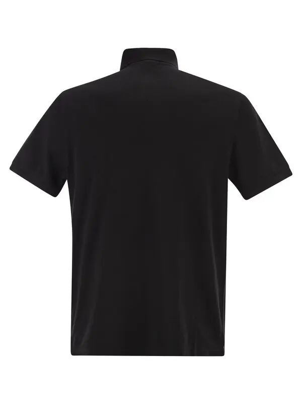 Stone Island Regular Fit Short-sleeved Polo Shirt With Compass Patch