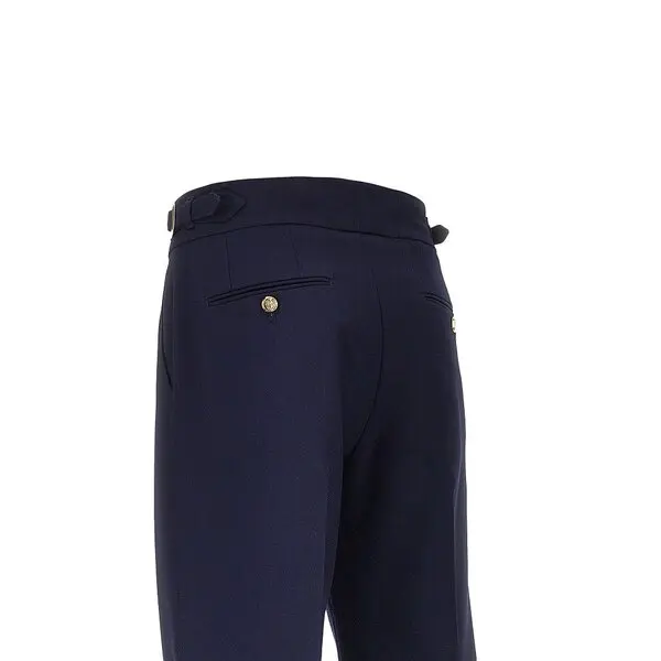 Dolce & Gabbana Wool Pants With Waist Straps