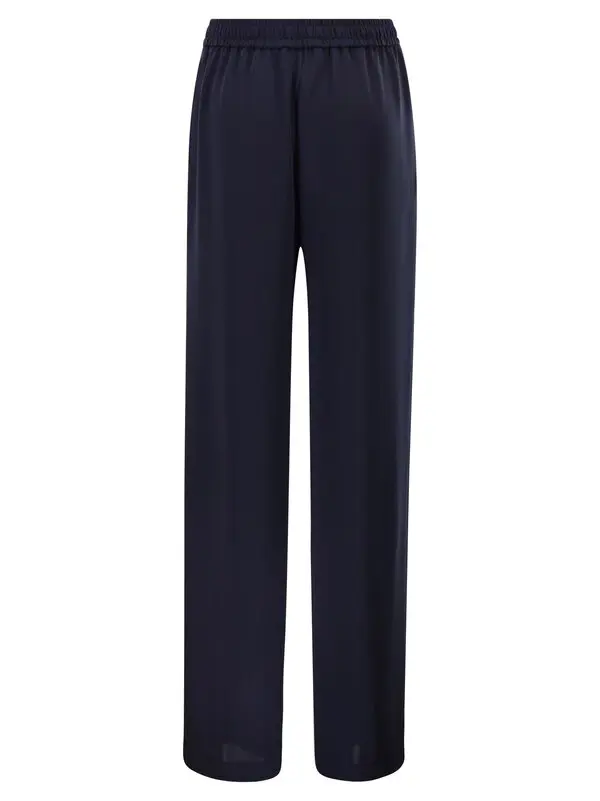 Herno Flowing Wide-leg Trousers With Drawstring