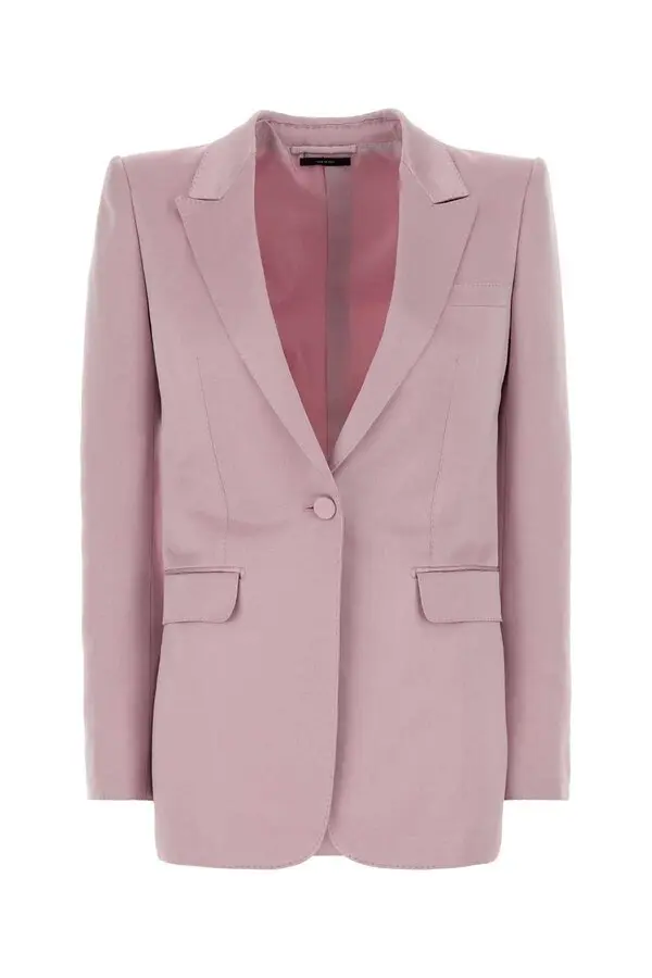 TOM FORD Powder Cotton Blend Blazer - Pink