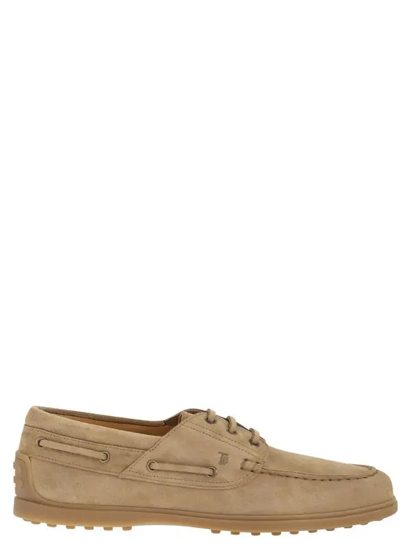 TOD'S Suede Boat Shoe