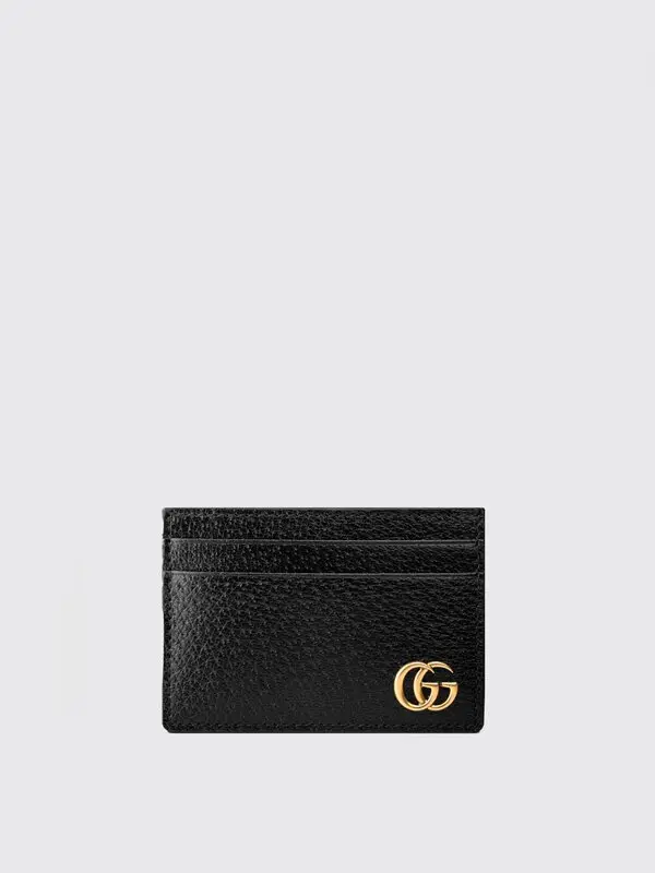 Gucci Gg Marmont Credit Card Holder In Leather
