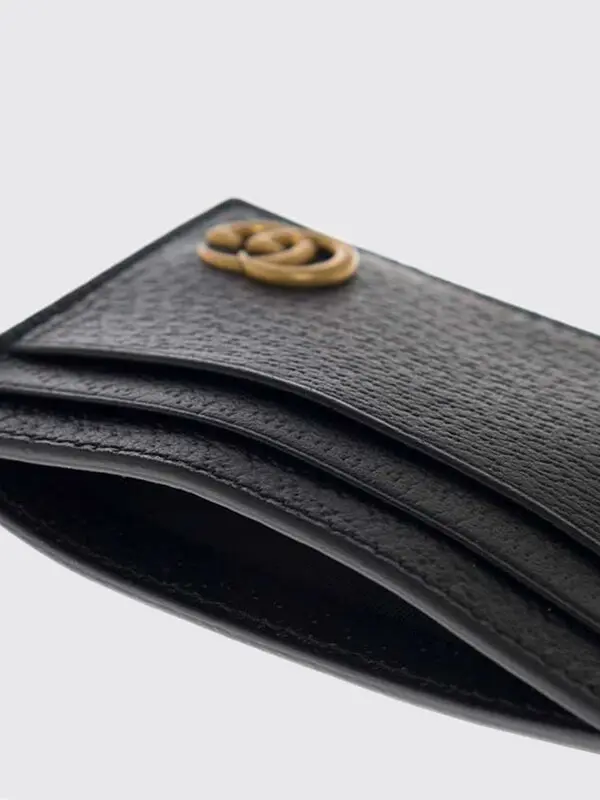 Gucci Gg Marmont Credit Card Holder In Leather