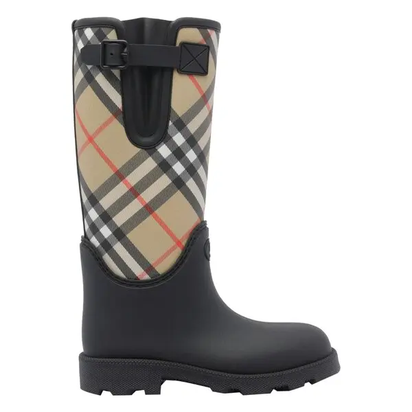 Burberry Marsh Print Boots - Black
