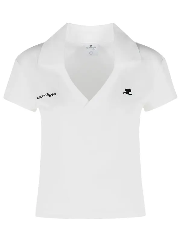 COURREGES Polyester Polo Shirt