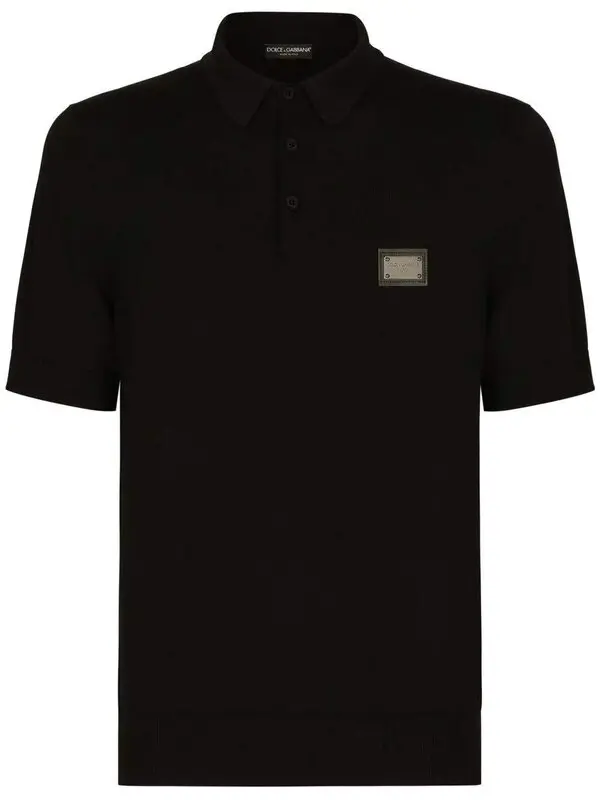 Dolce & Gabbana Virgin Wool Polo With Logo
