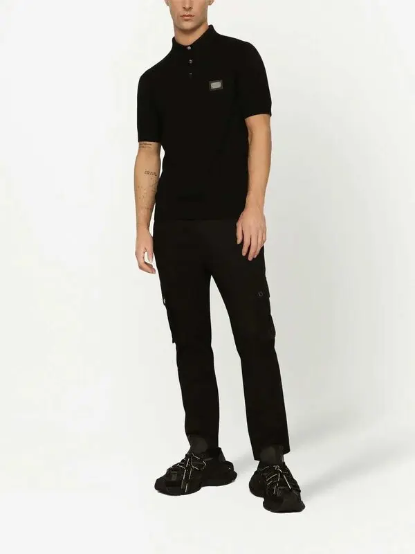 Dolce & Gabbana Virgin Wool Polo With Logo