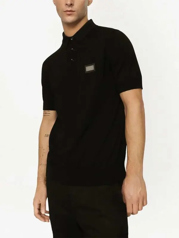Dolce & Gabbana Virgin Wool Polo With Logo