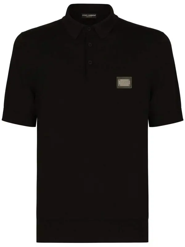 Dolce & Gabbana Virgin Wool Polo With Logo