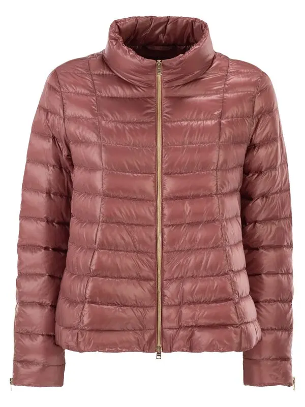 Herno Ultra-light Satin Down Jacket With Flared Back - Multicolor