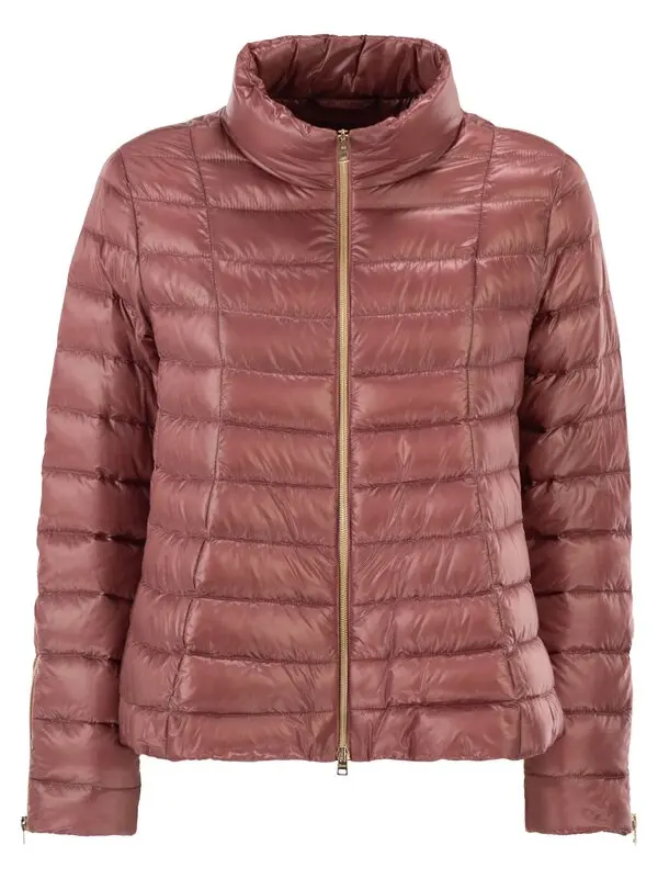 Herno Ultra-light Satin Down Jacket With Flared Back - Multicolor