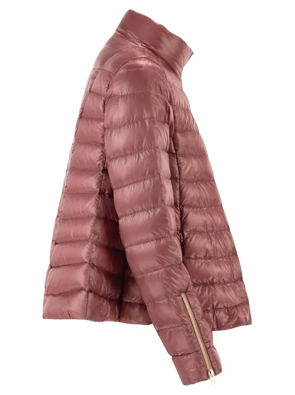 Herno Ultra-light Satin Down Jacket With Flared Back - Multicolor