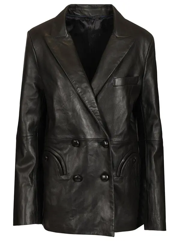BLAZÉ MILANO Vegas Baby Double-breasted Blazer - Black