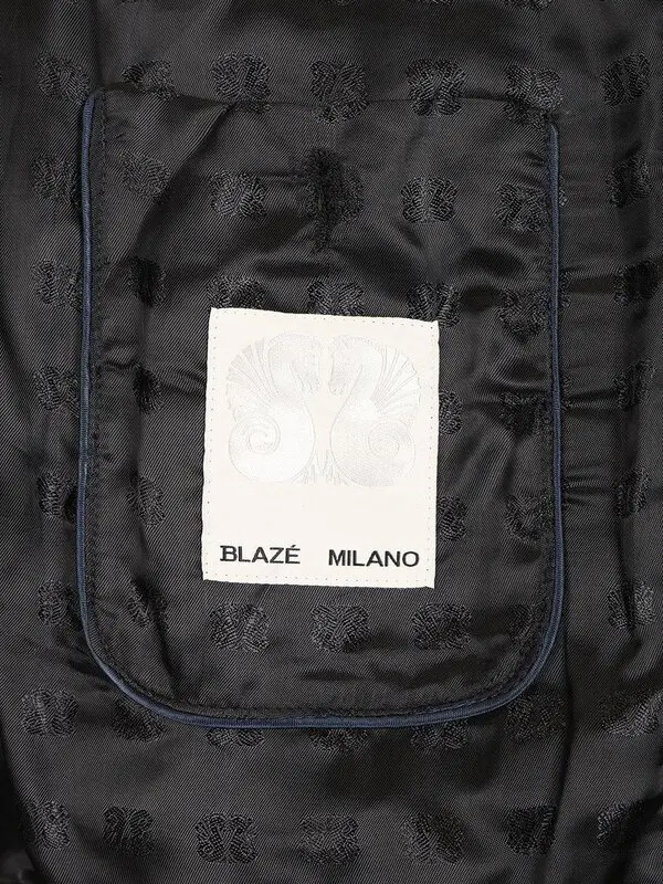 BLAZÉ MILANO Vegas Baby Double-breasted Leather Blazer