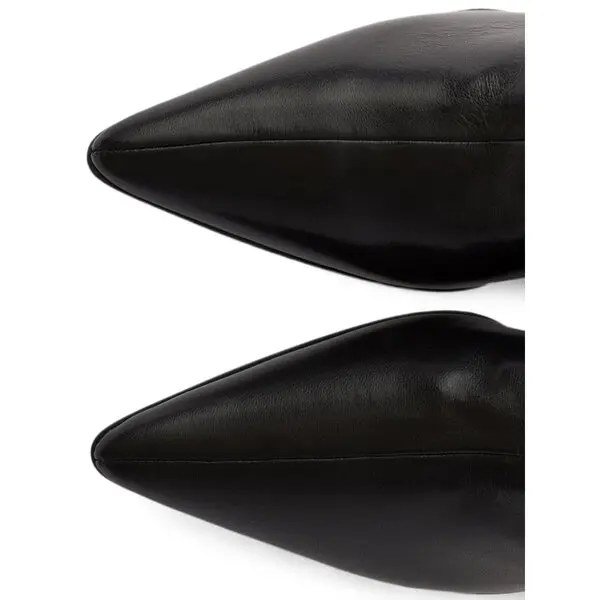 Prada Leather Kitten Heel Boots