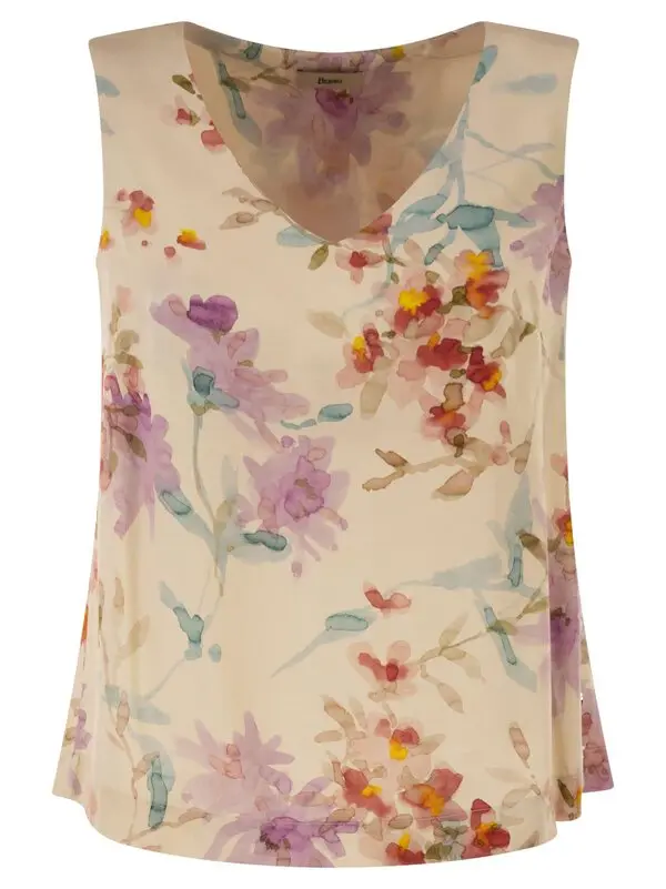 Herno Floral Print Top