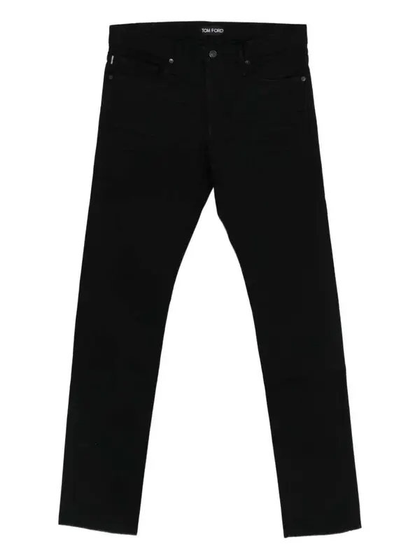 TOM FORD Jeans With Logo Patch - Black