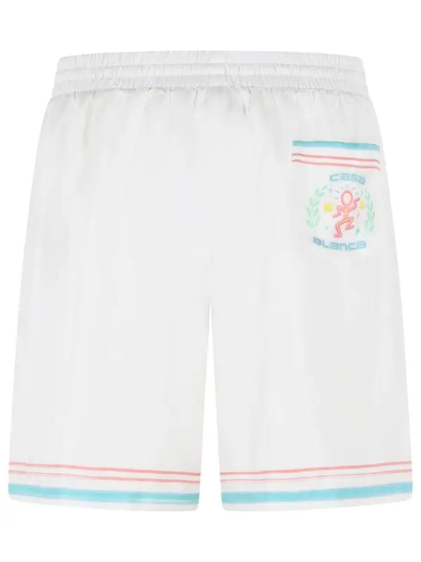 Casablanca Silk Twill Shorts
