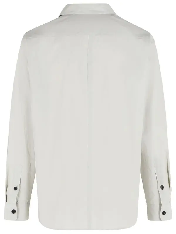 Sacai Typewriter' Light Beige Cotton Shirt
