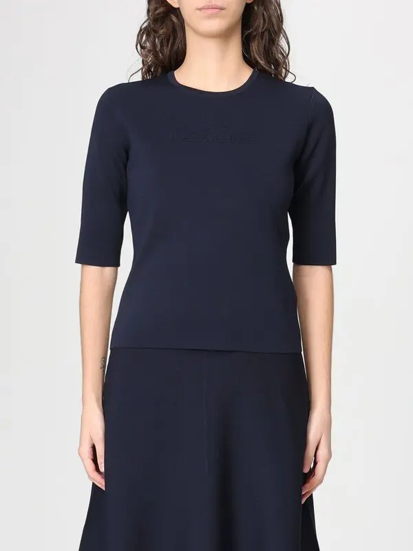 Max Mara Basic Viscose T-shirt - Blue