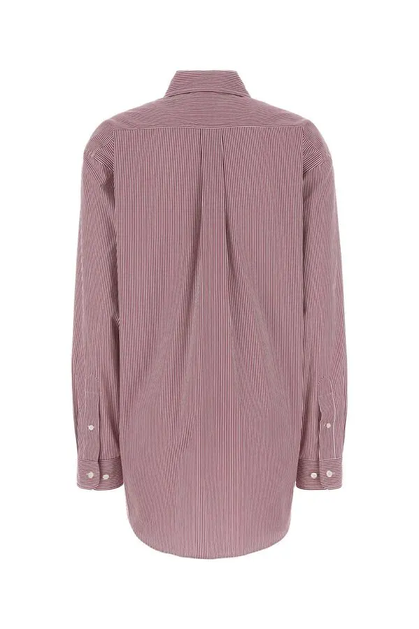 Miu Miu Embroidered Poplin Oversize Shirt - Multicolor