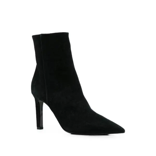 JIMMY CHOO Suede Stiletto Ankle Boots