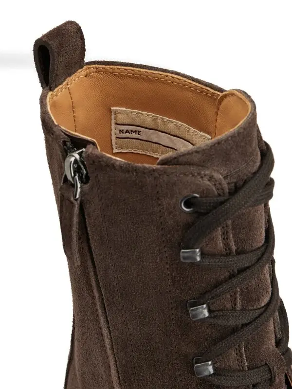 TOD'S High-laced Suede Chelsea Boots - Brown