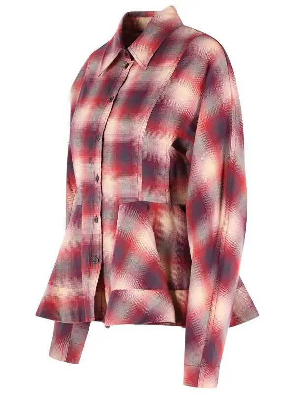 GANNI Cotton Checked Shirt