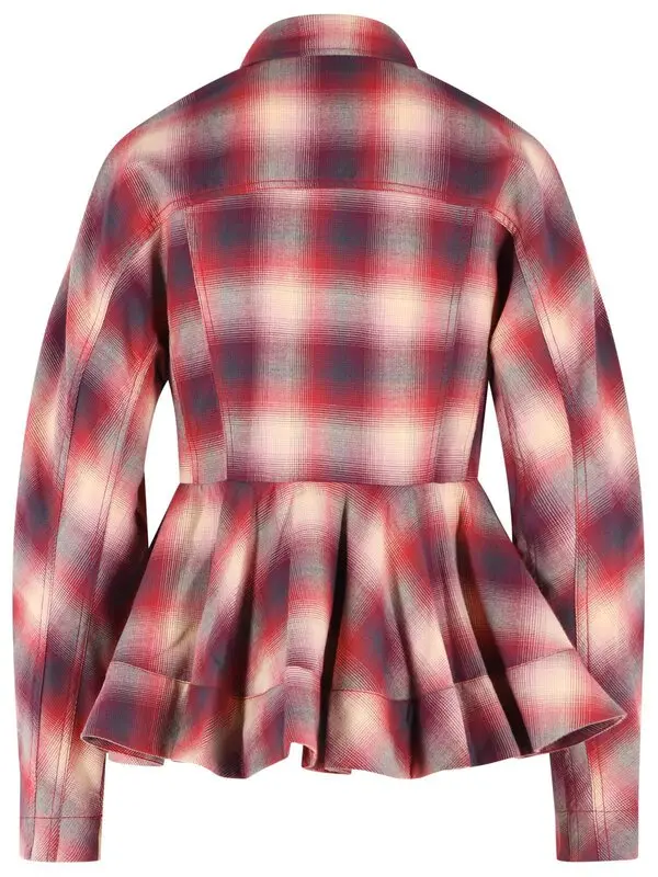 GANNI Cotton Checked Shirt