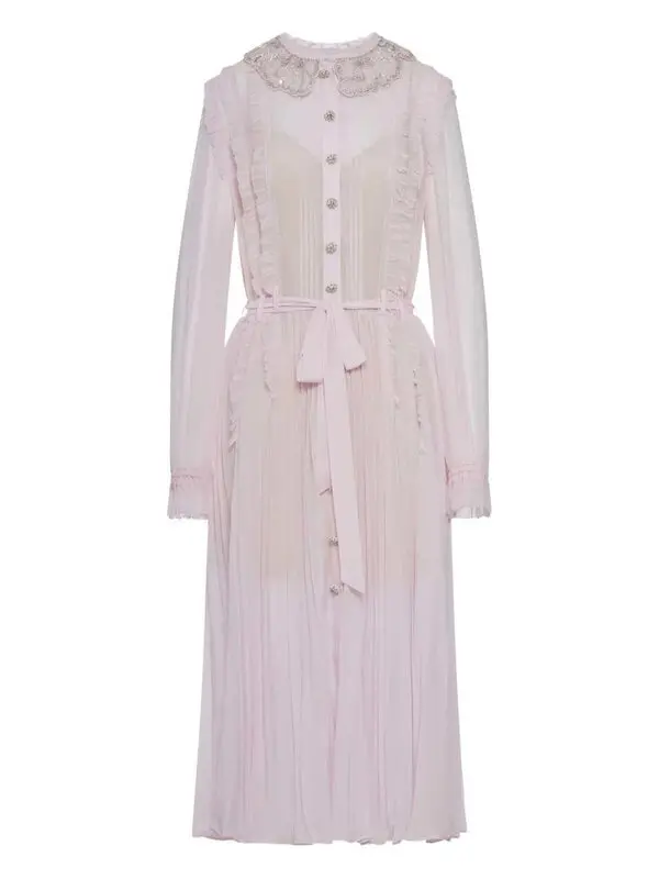 SELF-PORTRAIT Pleated Dress