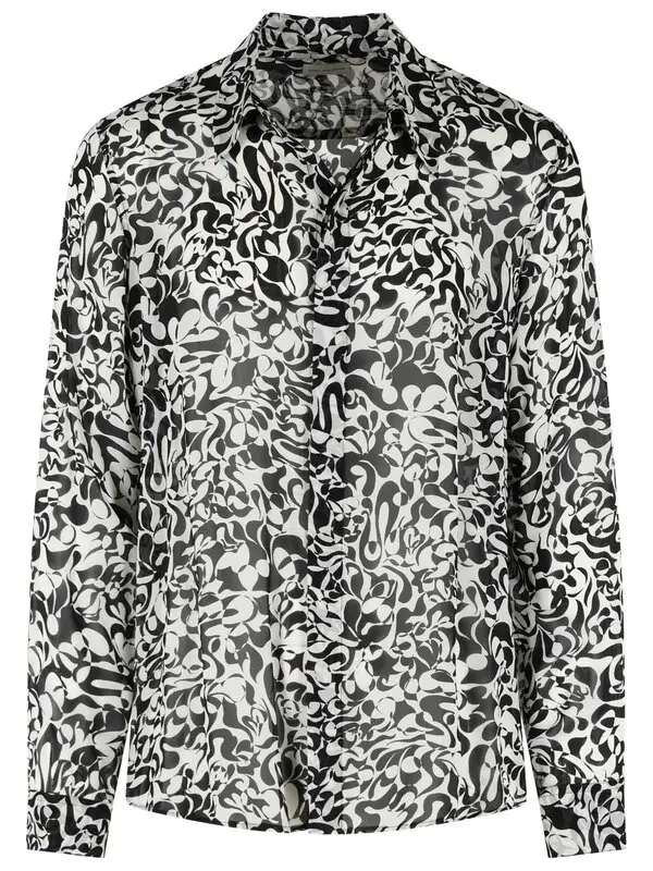 Dries Van Noten Carvies' Viscose Shirt - Black