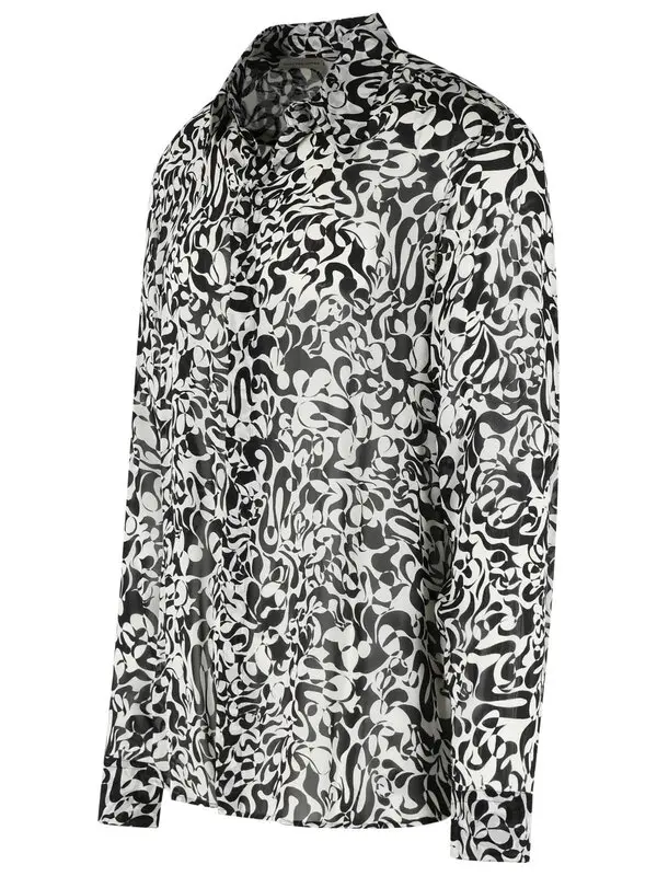 Dries Van Noten Carvies' Viscose Shirt - Black