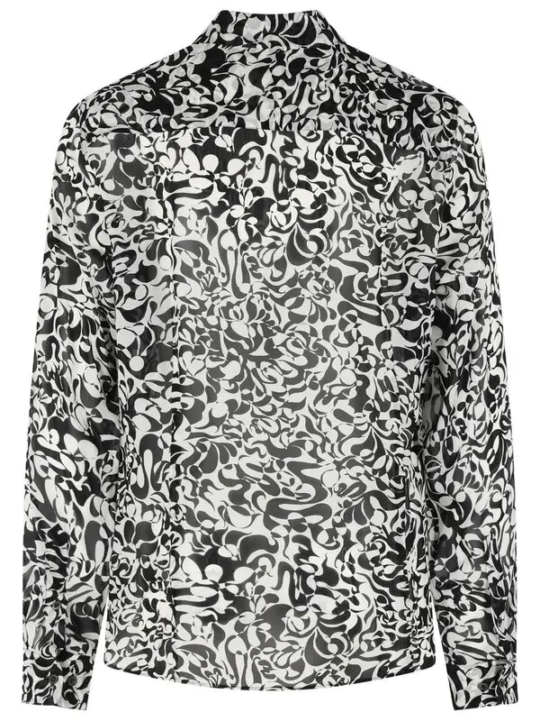 Dries Van Noten Carvies' Viscose Shirt - Black