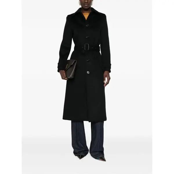 Saint Laurent Wool Single Breasted Coat